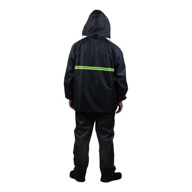 Split Raincoat Set With Reflective Strip Black Free Size; ECVV SA – ECVV.SA