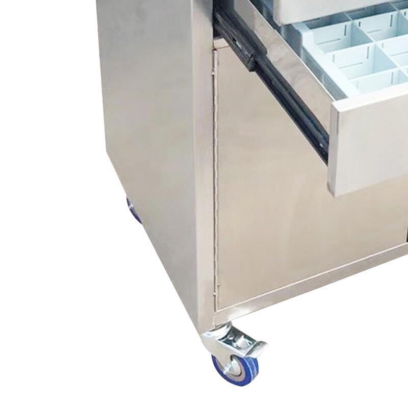 3 Drawer Stainless Steel Dressing Cart Medicine Delivery; ECVV SA – ECVV.SA