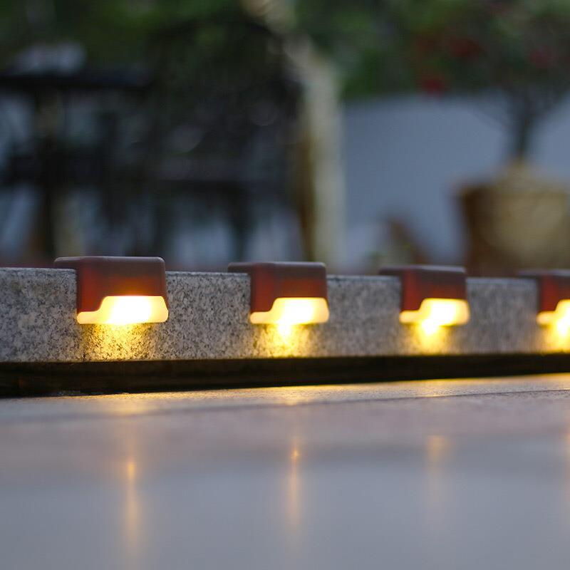 Solar Lamp Outdoor Courtyard Lamp Waterproof LED Stair Step; ECVV SA ...