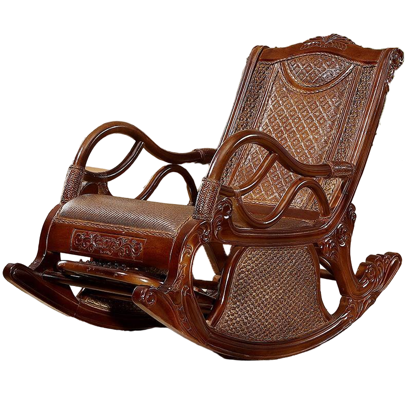 Chestnut Single Rocking Chair Rattan Rocking Chair Rattan; ECVV SA ...