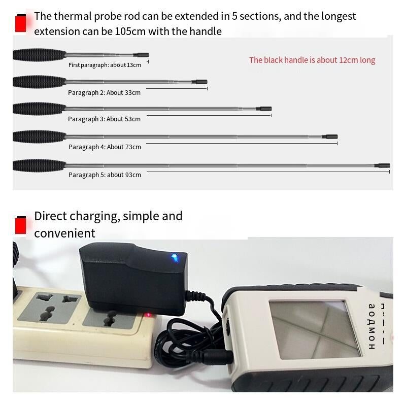 Thermal Anemometer Hot Wire Anemometer Digital Hot Ball; ECVV SA – ECVV.SA