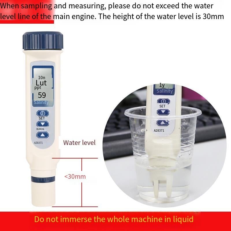 High Precision Food Salinometer Seawater Digital Display; ECVV SA – ECVV.SA