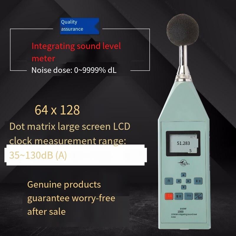 Integrated Sound Level Meter With Large Screen LCD Clock; ECVV SA – ECVV.SA
